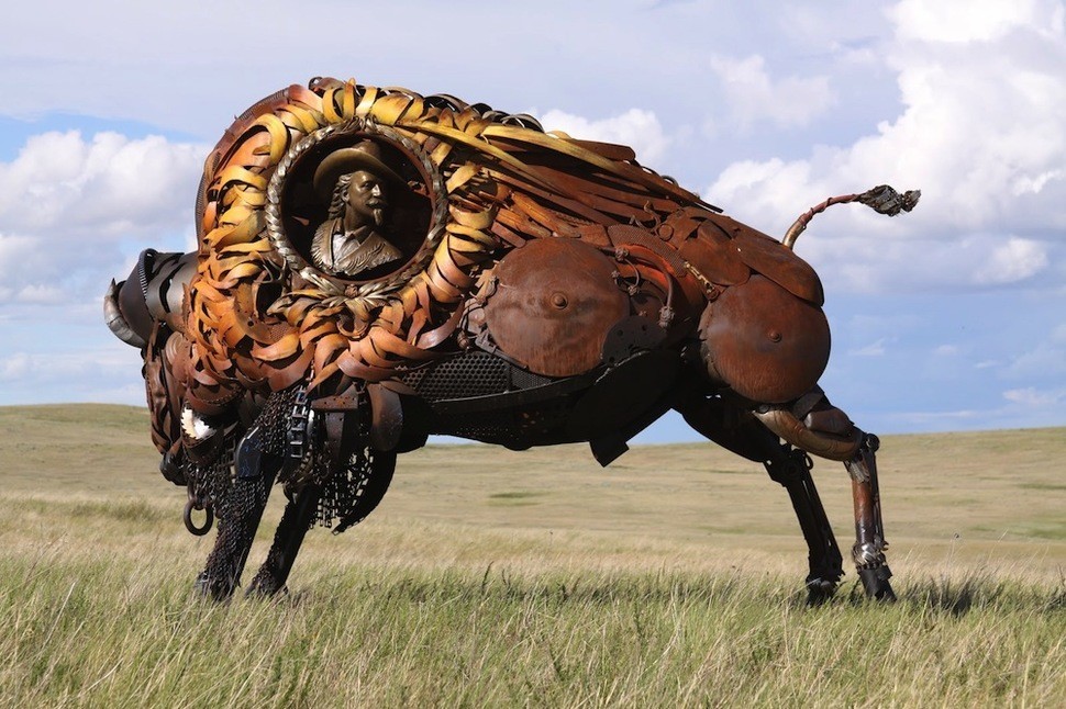 This Cowboy Transforms Scrap Metal into Incredible Sculptures