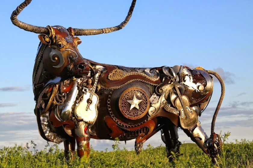 This Cowboy Transforms Scrap Metal into Incredible Sculptures