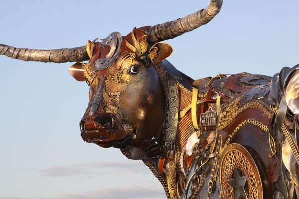 This Cowboy Transforms Scrap Metal into Incredible Sculptures