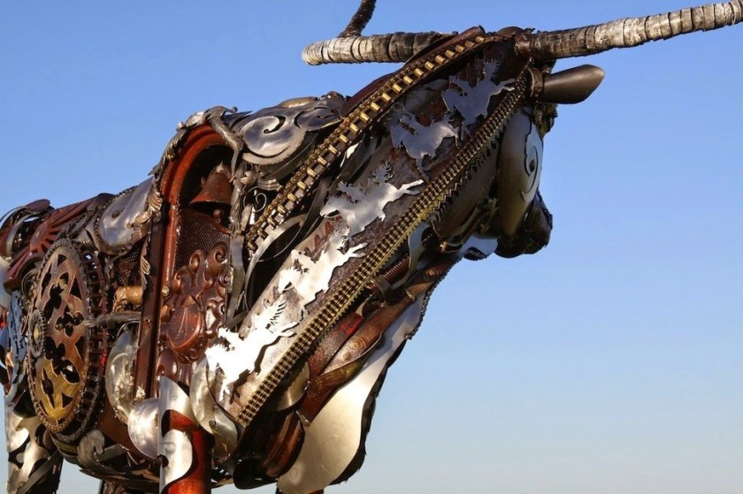 This Cowboy Transforms Scrap Metal into Incredible Sculptures