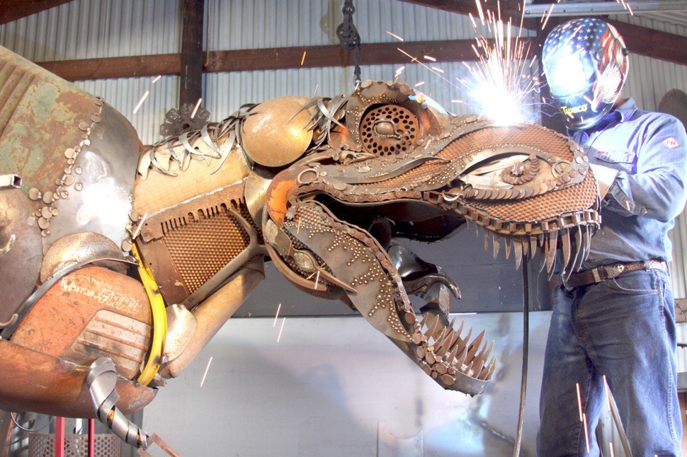 This Cowboy Transforms Scrap Metal into Incredible Sculptures