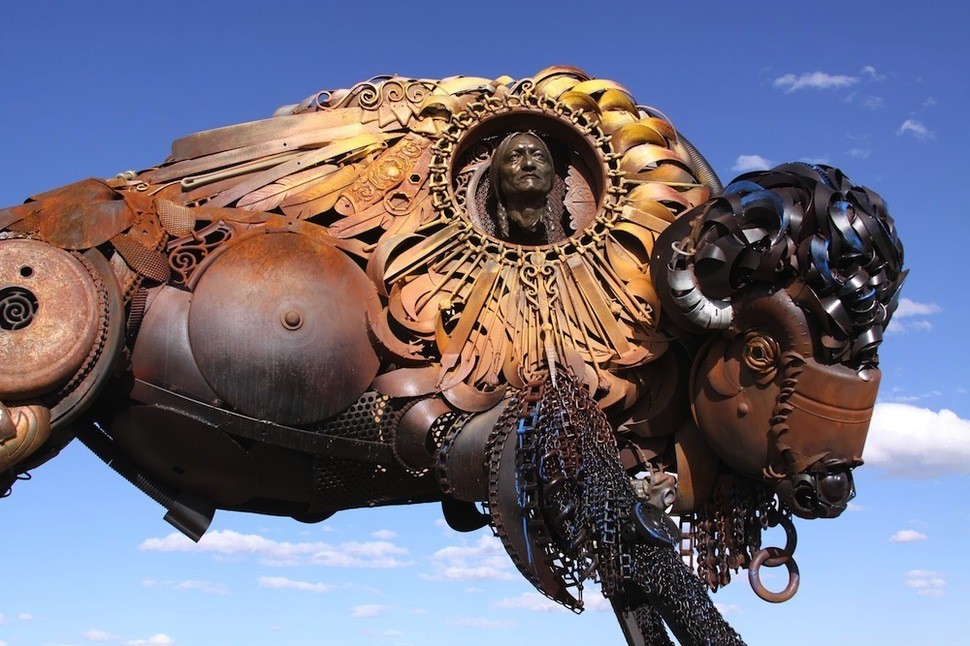 This Cowboy Transforms Scrap Metal into Incredible Sculptures