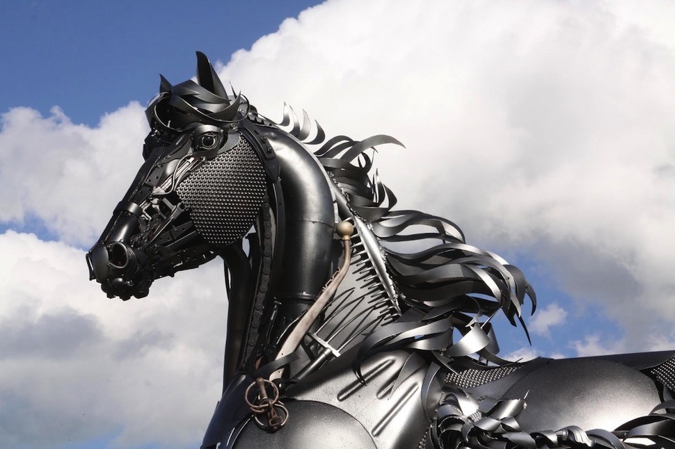 This Cowboy Transforms Scrap Metal into Incredible Sculptures