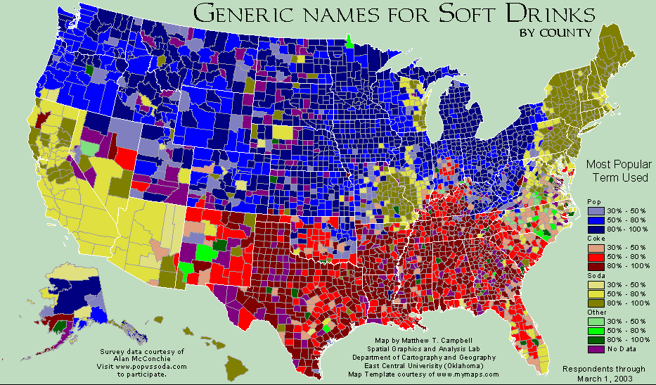 This Map Shows What Each State Calls Their Favorite Soft Drinks
