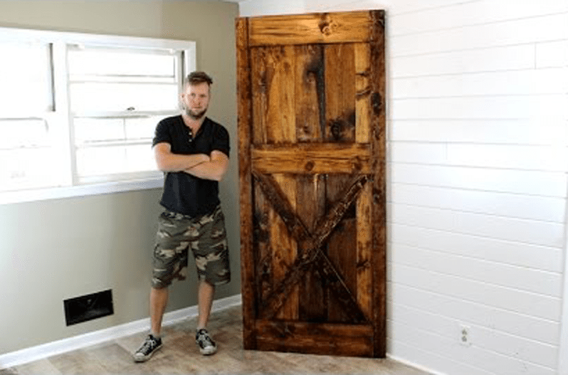 This $40 DIY Barn Door is the Rustic Touch Your Home Needs