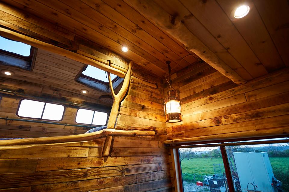 This Old Horse Trailer Was Converted into a Cozy and Rustic Tiny House