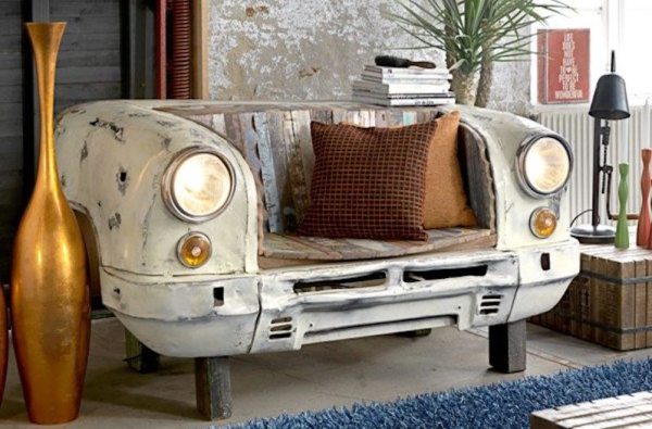 Home Decor Created from Old Car Parts Will Transform Your Living Space