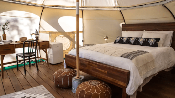 Spend the Night in This Cozy and Secluded Texas Yurt