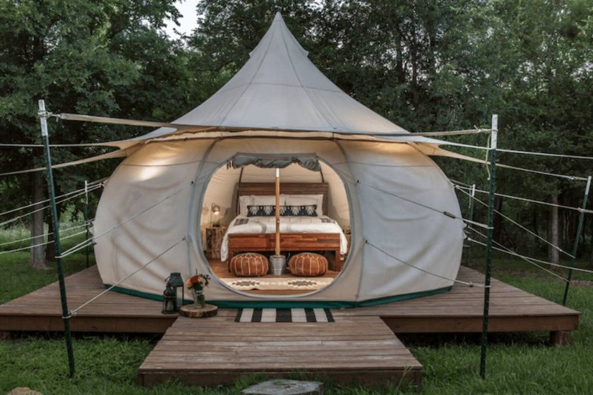 Spend the Night in This Cozy and Secluded Texas Yurt