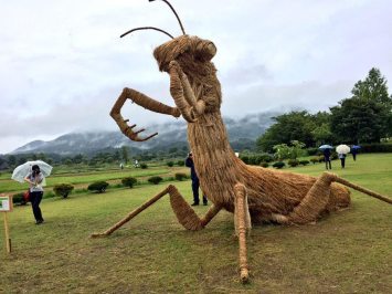 Rice Straw Sculptures in Japan Turn Farming Debris into Art