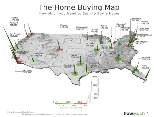 Map Shows How it Really Costs to Own a Home in America