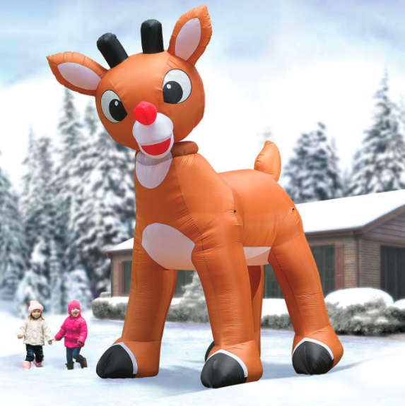 15-Foot Inflatable Rudolph: Our Favorite Reindeer Is Coming to Your Lawn