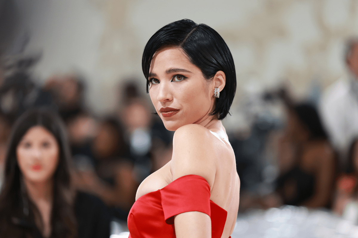 Yellowstone Star Kelsey Asbille Stuns In Red Satin Mini Dress
