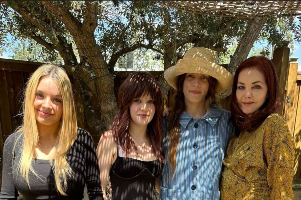 Priscilla Presley + Three Granddaughters Pose for Sweet Photo