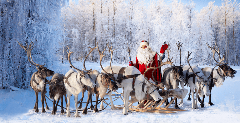 Santa's Reindeer Names + The Story Behind His Sleigh Team