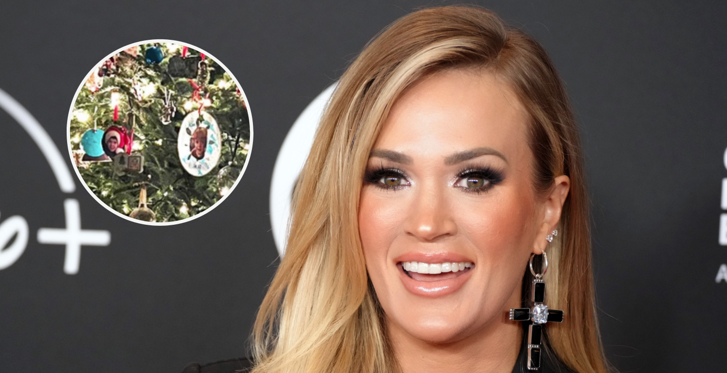 Carrie Underwood Hangs Priceless Ornaments on Christmas Tree