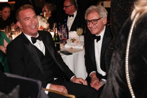 Kevin Costner + Harrison Ford Pictured Together at Golden Globes