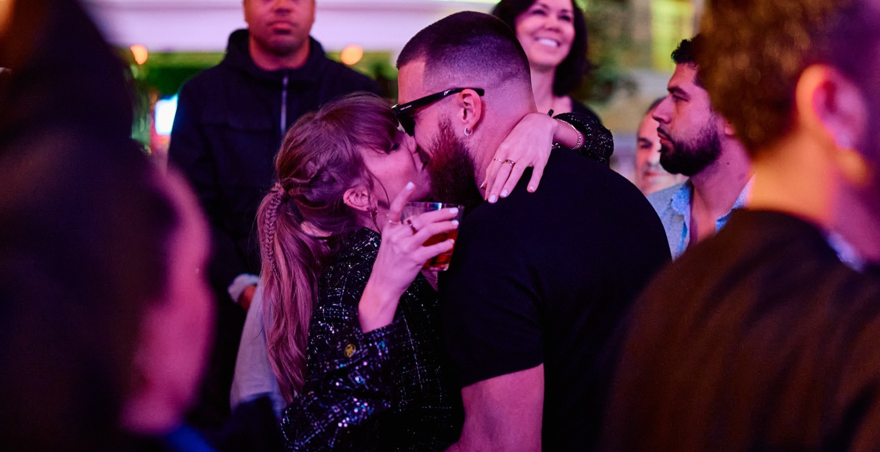 Taylor Swift + Travis Kelce Dance to 'Love Story' After Super Bowl