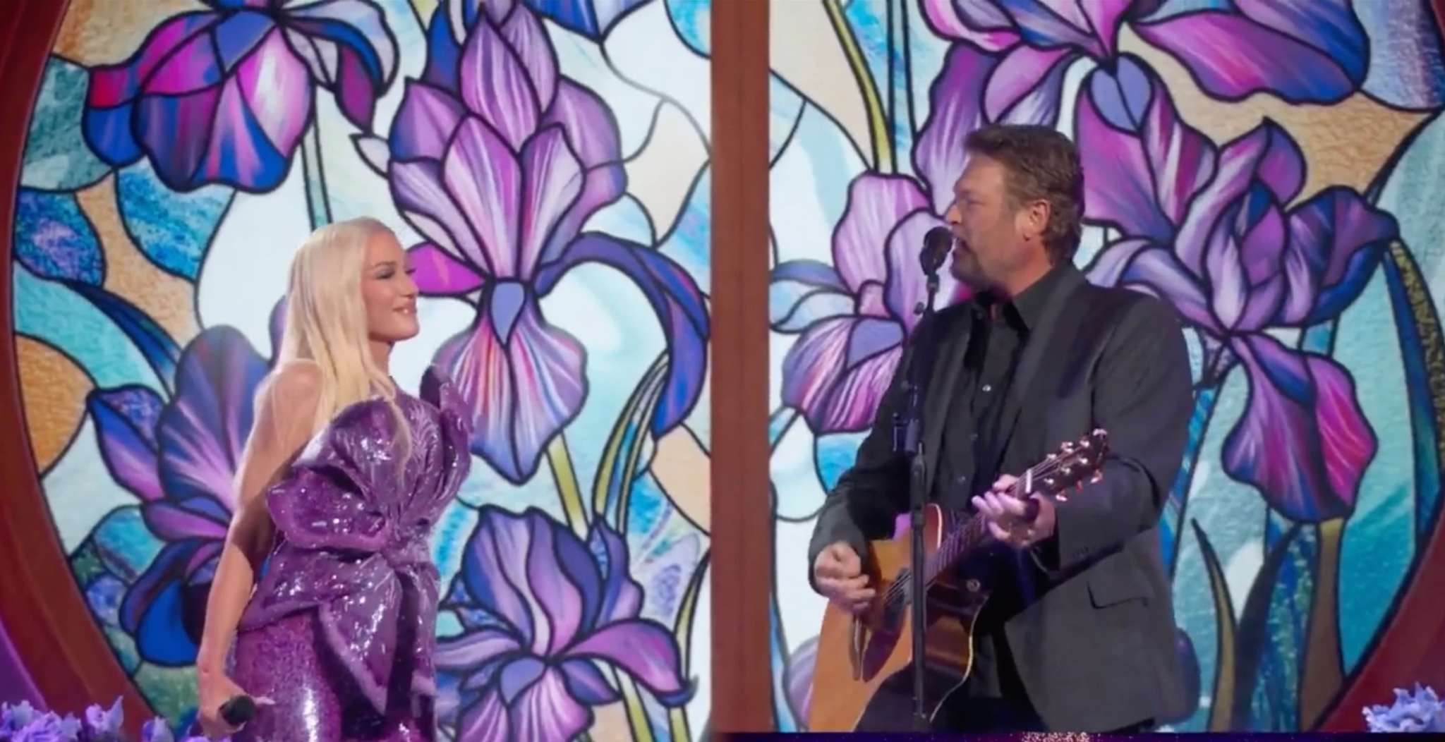 Blake Shelton and Gwen Stefani Silence Any Doubters in Sweet "Purple ...