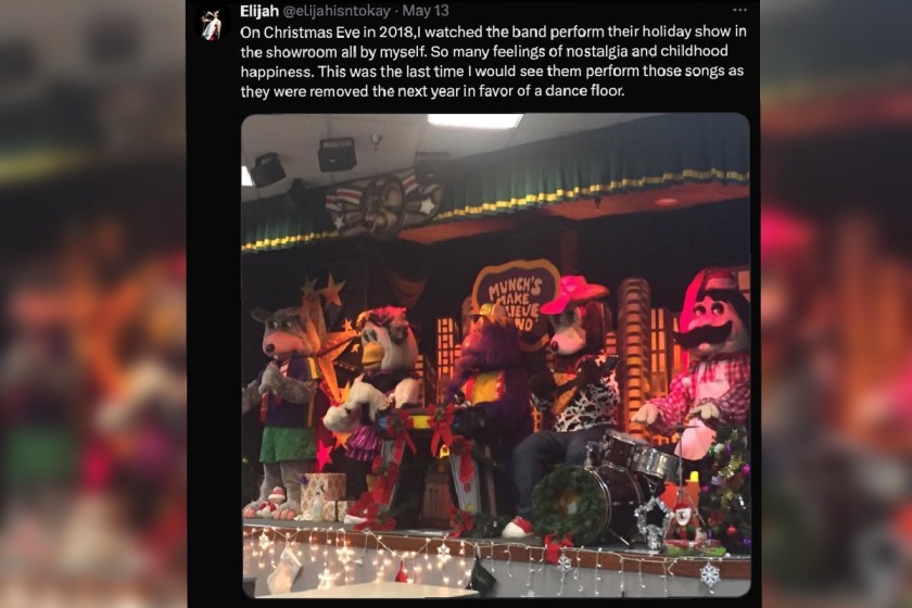 Chuck E. Cheese Chucking Robot Band, Signaling End of an Era