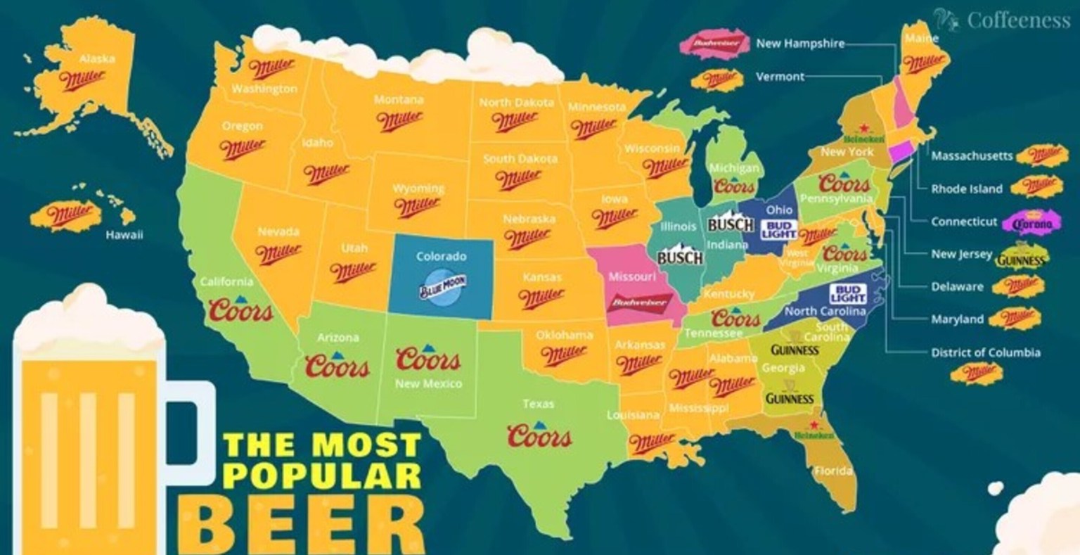 The Most Popular Beer In America Revealed And Its No Shock - Wide Open ...