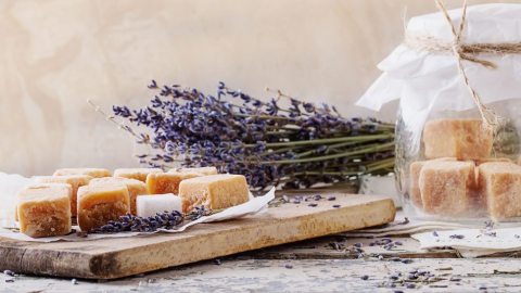 Homemade Lavender Fudge