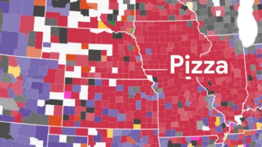 The Map of the Most Popular Restaurant Food in Your City and State