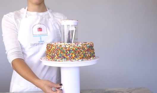 The Surprise Cake Stand Contains a Hidden Birthday Surprise