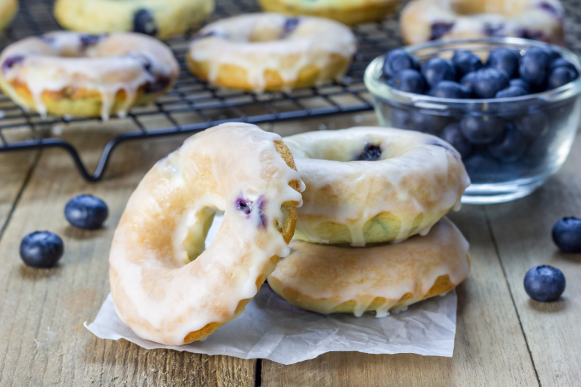 Baked Blueberry Donuts with Lemon Glaze are the Perfect Weekend Treat