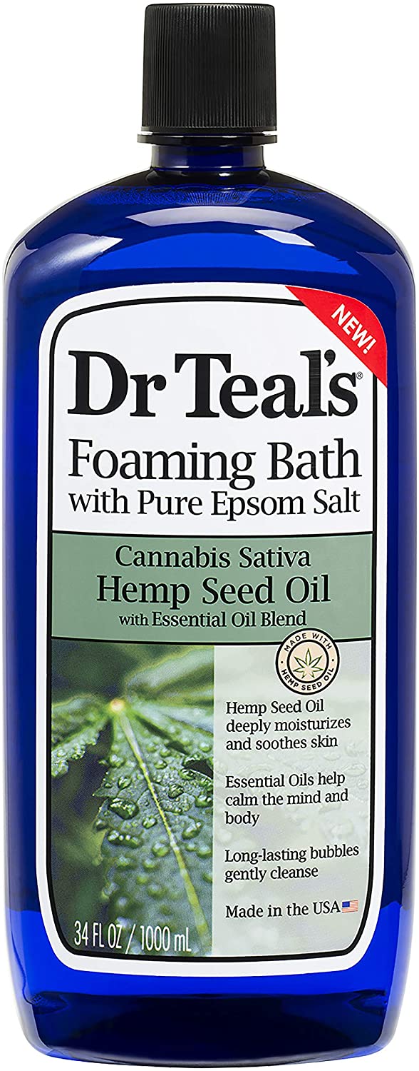 Incorporate Hemp Into Your Life With Dr Teal's Hemp Seed Oil Epsom Salt