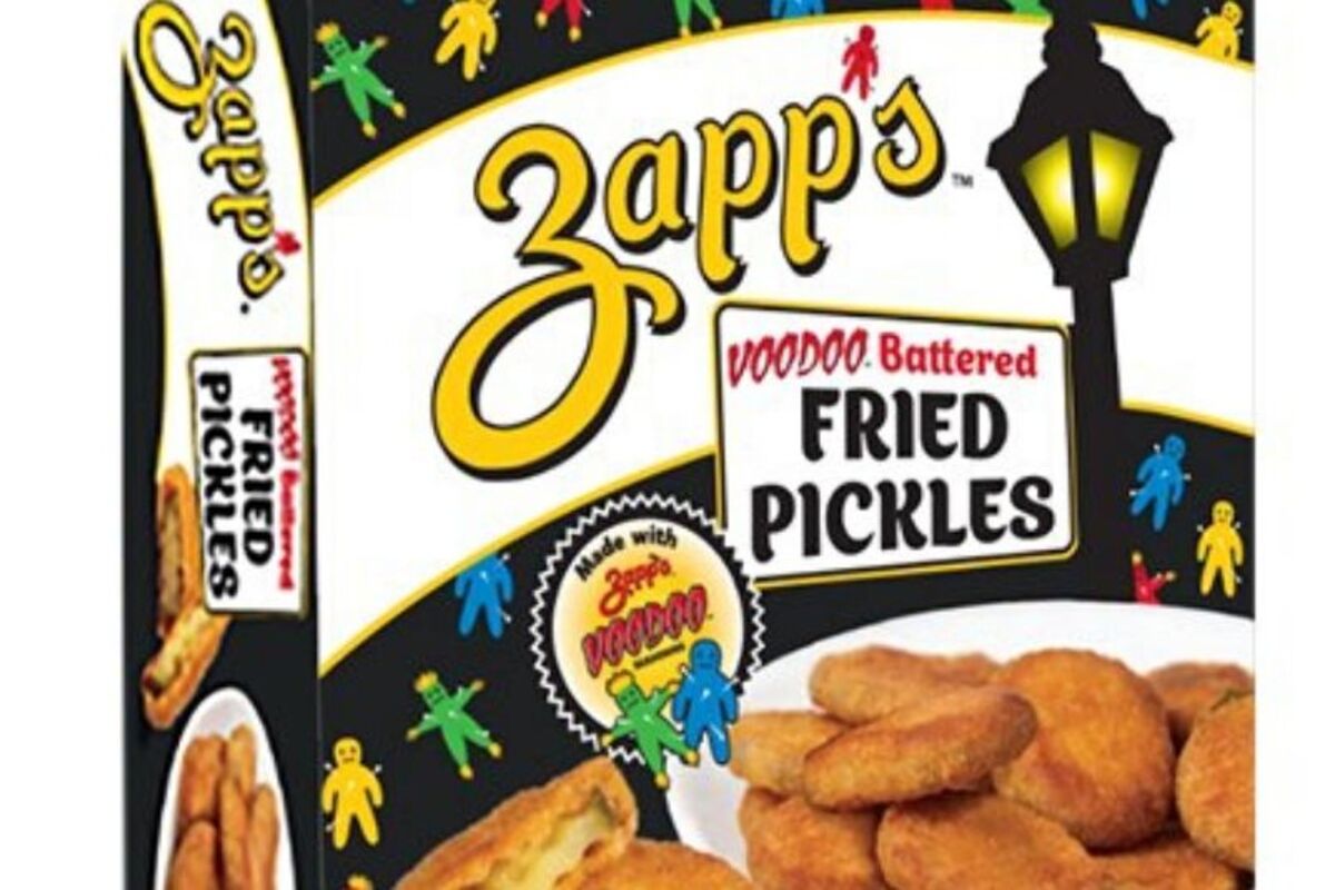 Zapp's Fried Pickles Are Made With Voodoo Chip-Flavored Batter
