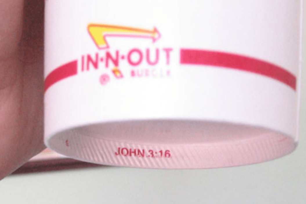 The Reason Why In-N-Out Prints Bible Verses on Their Cups