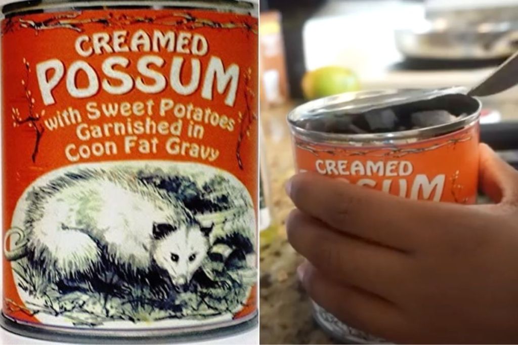 Order a Can of Creamed Possum in Coon Fat Gravy for Family Dinner