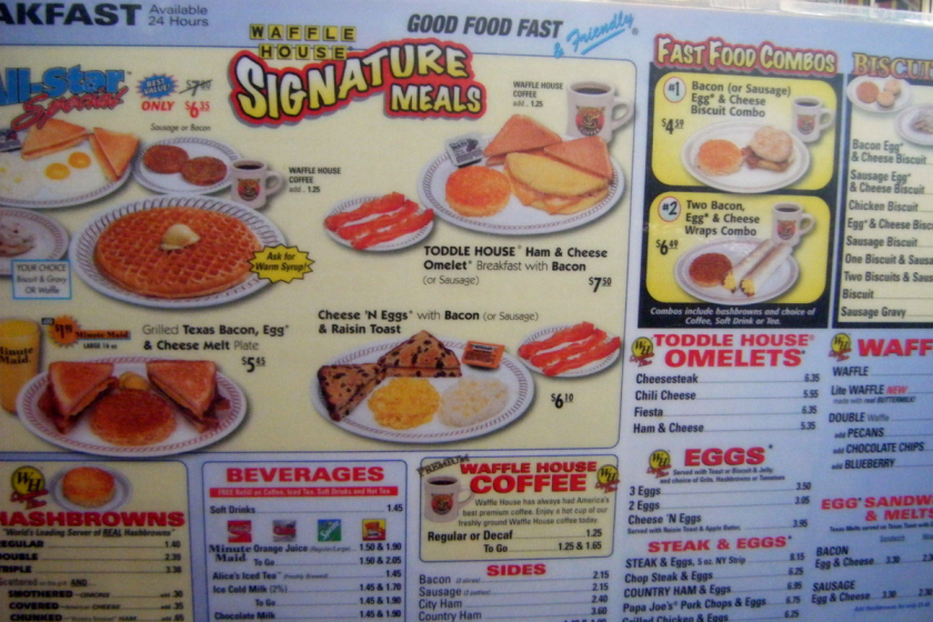 Waffle House Menu: More Than Their Famous Breakfasts