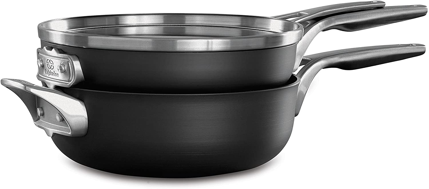 5 Best Calphalon Space-Saving Cookware Sets of 2021 for Small Cabinets