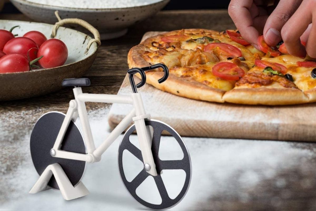 $10 Bicycle Pizza Cutter Makes Cutting Homemade & Frozen Pizza Fun
