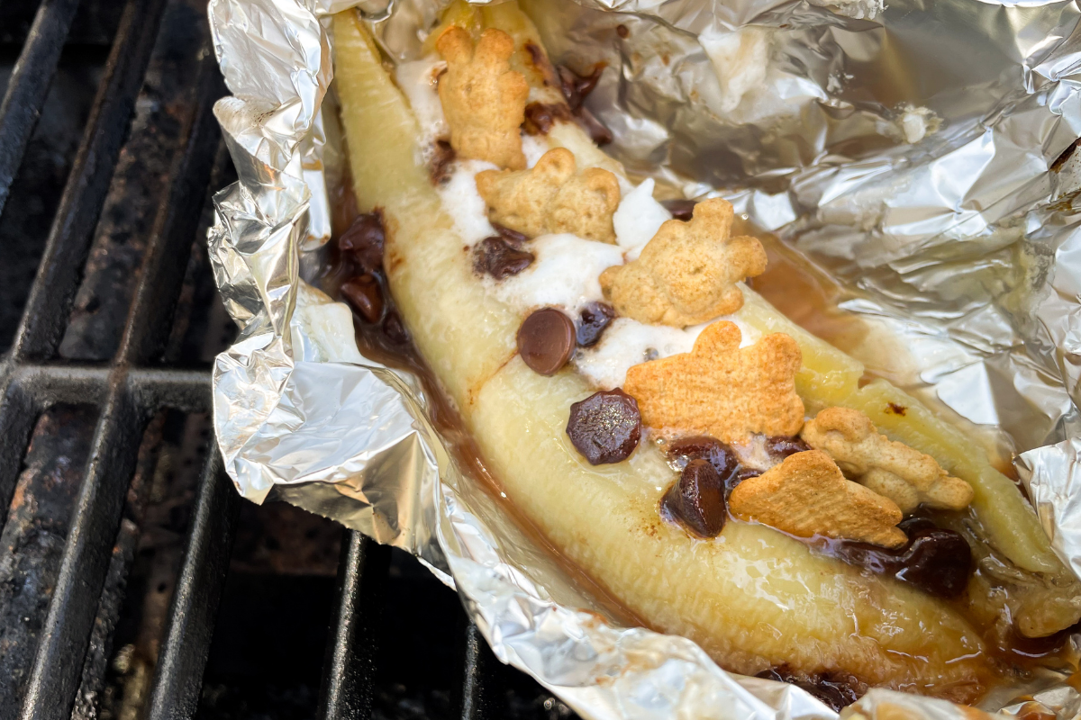 Grilled Bananas + Grahams & Marshmallows = The Perfect S'mores